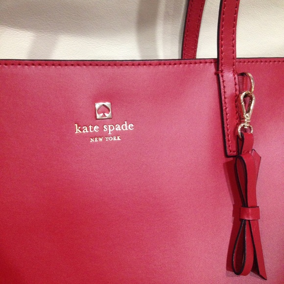 kate spade | Bags | Nwot Kate Spade Bright Red Tote Satchel Purse Bag ...